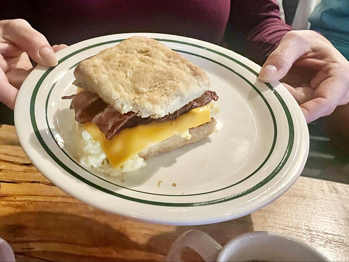 Biscuits and gravy: the breakfast of champions (and anyone with taste buds). This plate is Southern comfort on a fork.