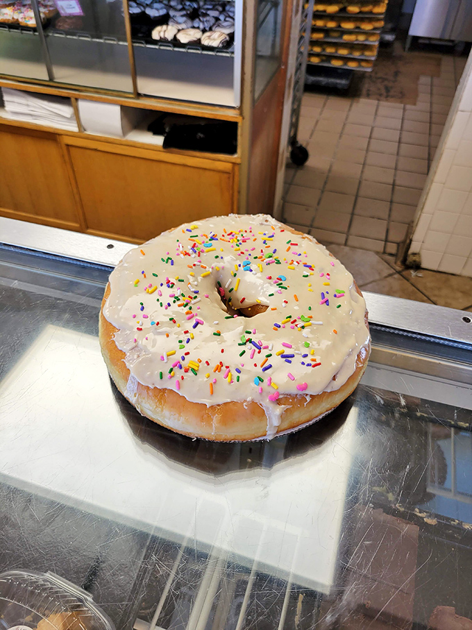 Size matters at JR's! This colossal confection isn't just a donut, it's a challenge. Bring friends or prepare for the sweetest food coma ever.