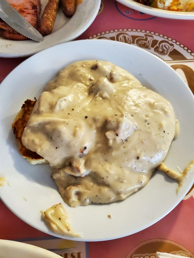 Biscuits and gravy: Southern comfort meets Northwest charm. It's like a warm hug for your taste buds.