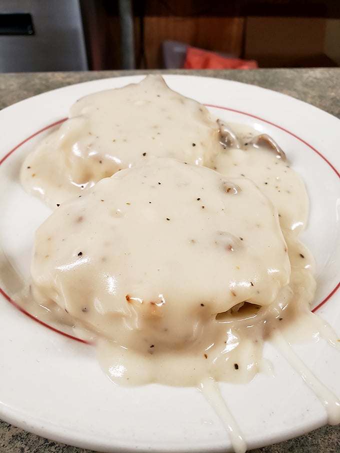 Biscuits and gravy&mdash;the Southern breakfast of champions. This creamy, pepper-flecked gravy blankets those biscuits like a warm hug on a cold morning.