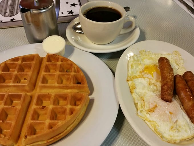 The breakfast of champions... and everyone else who loves starting their day with a smile. Pass the syrup, please!