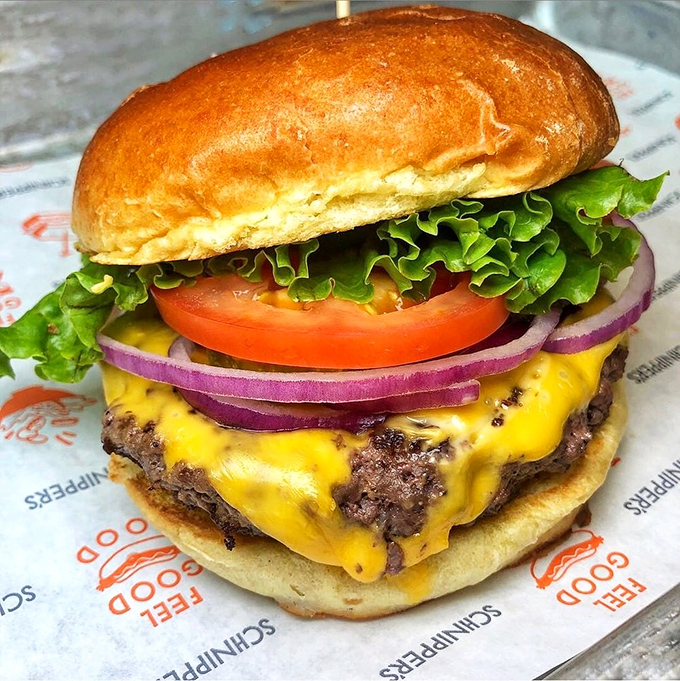 Behold the burger of your dreams&mdash;where the cheese melts just right and the vegetables actually look like they came from a garden.