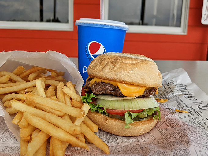 The classic combo that never goes out of style. This cheeseburger and fries duo is the Bonnie and Clyde of comfort food.