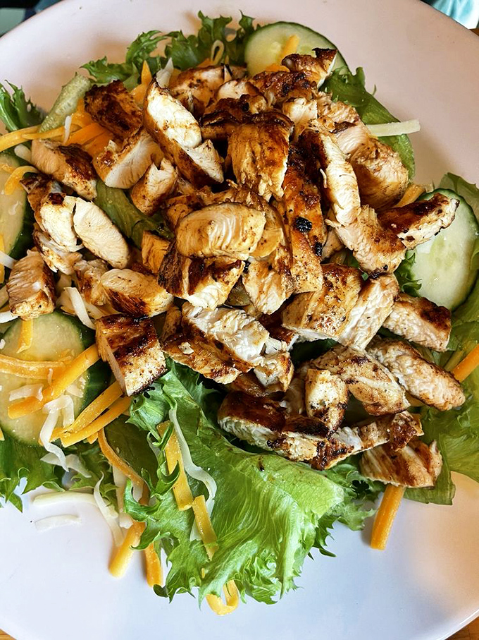 Who knew chicken could swim? This salad's got more layers than a beach-read thriller &ndash; and it's just as satisfying.