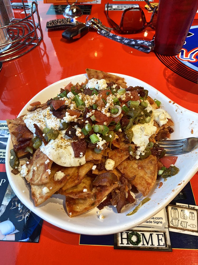 Chilaquiles: Because sometimes you need breakfast to look like a Jackson Pollock painting and taste like a fiesta in your mouth.