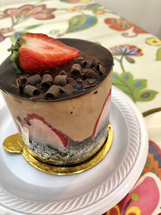 Chocolate mousse so decadent, it should come with a warning label. Resistance is futile, just grab a spoon and dive in.