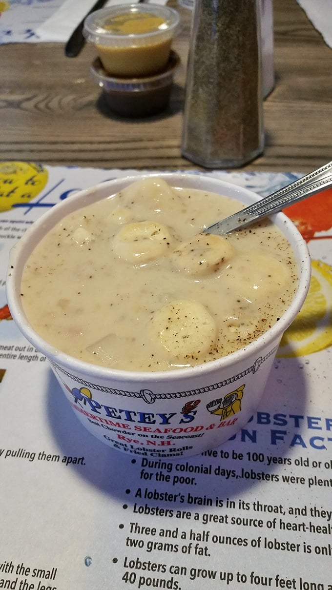 Chowder and crackers: a match made in maritime heaven. Petey's serves up comfort by the spoonful, with a side of nostalgia.