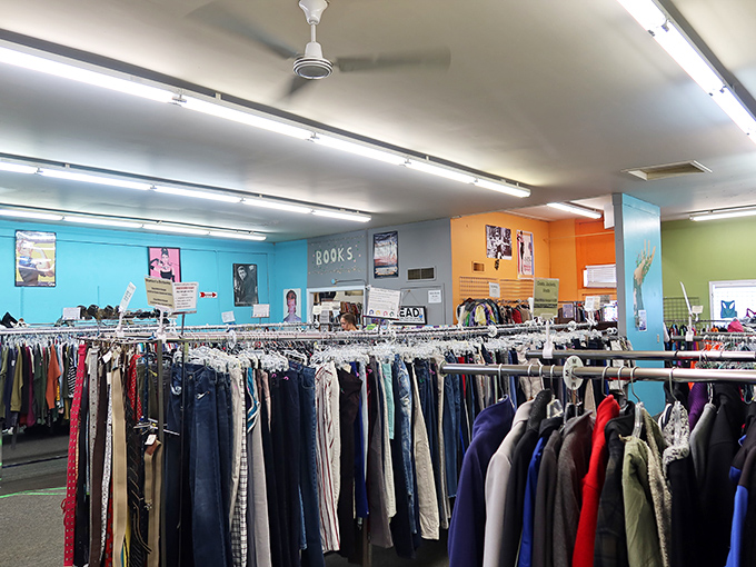 A sea of secondhand style. Dive in and you might surface with anything from vintage Levi's to last season's fast fashion.