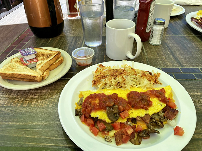 Yeehaw! This cowboy omelette's got more layers than a country song. It's a taste explosion in every bite!