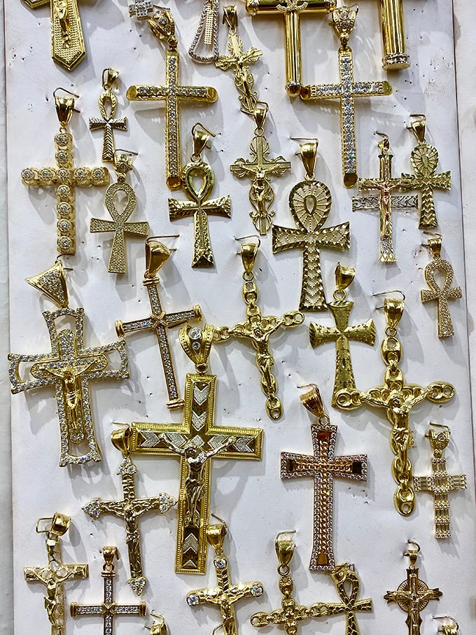 Holy treasure trove, Batman! These golden crosses are enough to make even Indiana Jones do a double-take. Talk about divine finds!