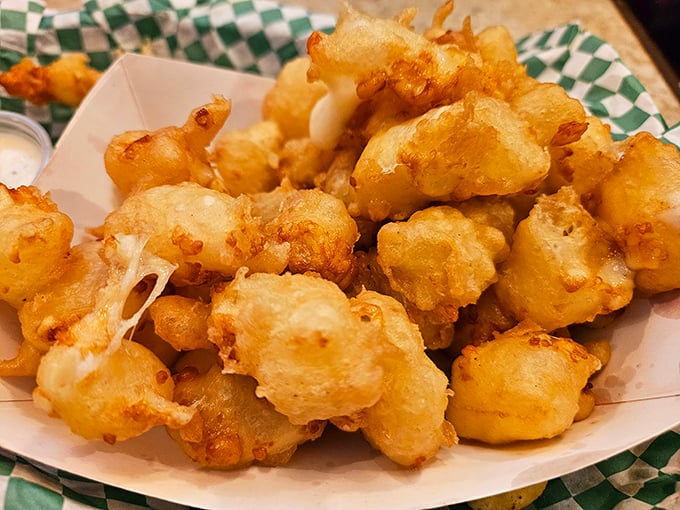 Golden nuggets of joy! These cheese curds are what would happen if mozzarella sticks and popcorn had a delicious love child.