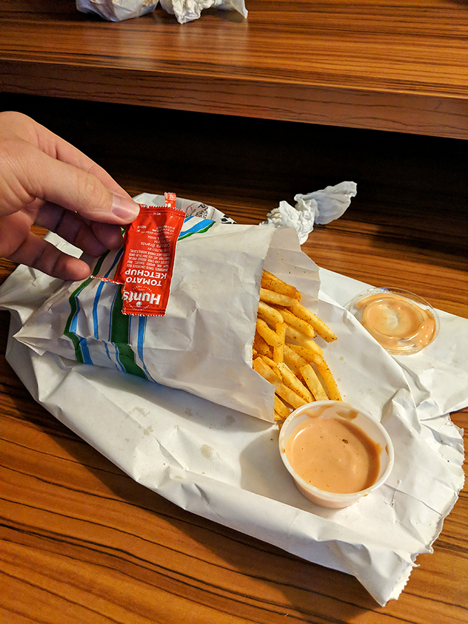 Golden fries and saucy surprises. These crispy potato sticks are the supporting actors that steal the show.