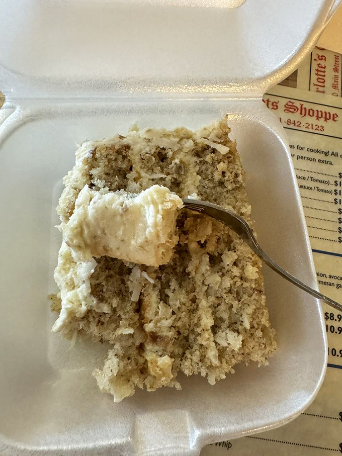 This isn't just cake&mdash;it's an edible heirloom. The Italian cream cake at Charlotte's makes store-bought versions look like distant, disappointing relatives.