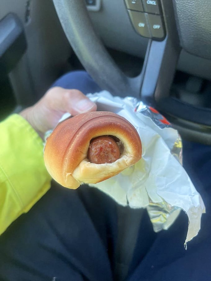 Savory meets sweet in this jalapeño kolache. It's like a warm hug for your mouth, with a spicy kick to keep things interesting.