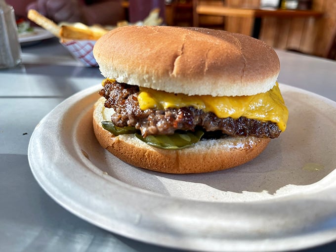 Juicy doesn't even begin to describe this burger. It's like a flavor explosion that'll make your taste buds break into a happy dance.