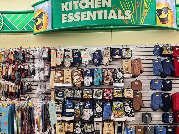 Kitchen heroes, assemble! This wall of culinary tools is like the Avengers of cooking essentials, ready to save your meal prep day.