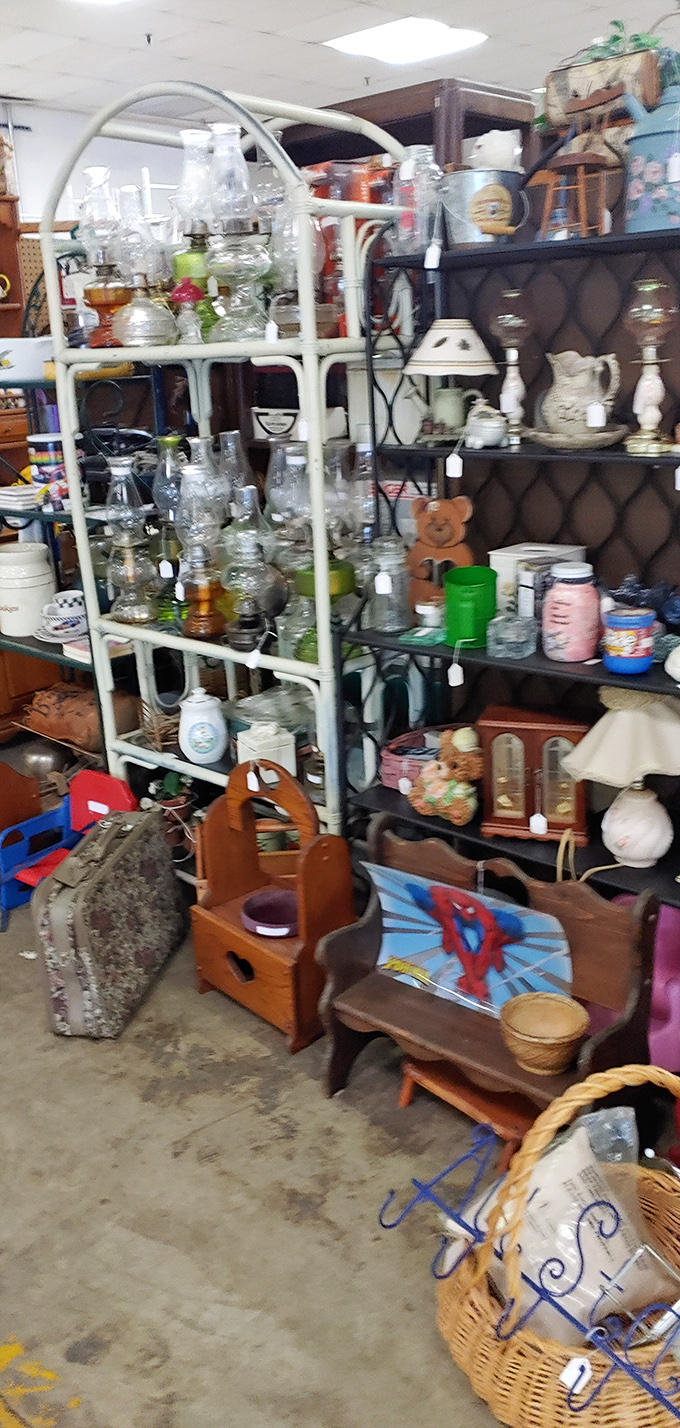 Illuminating finds at every turn! This lamp collection could light up a small city or, at the very least, a very eclectic home.