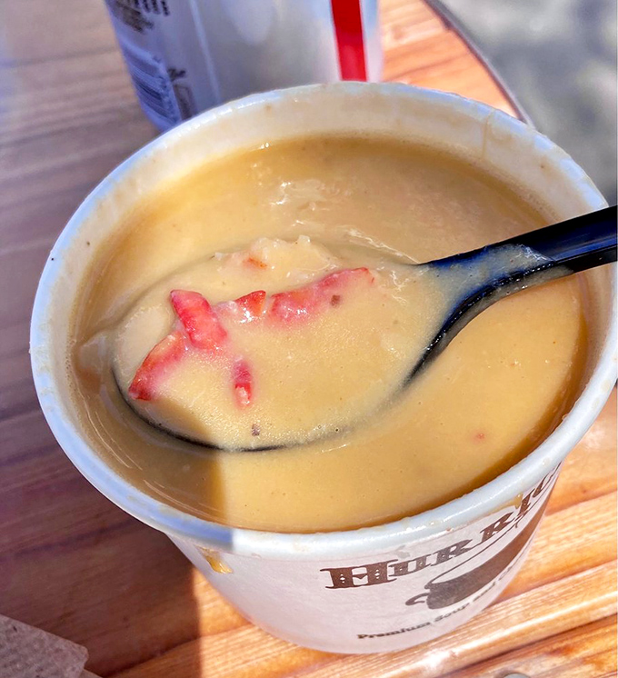 This lobster bisque is so rich, it could probably afford its own condo on the Strip. Creamy, dreamy, and oh-so-satisfying.