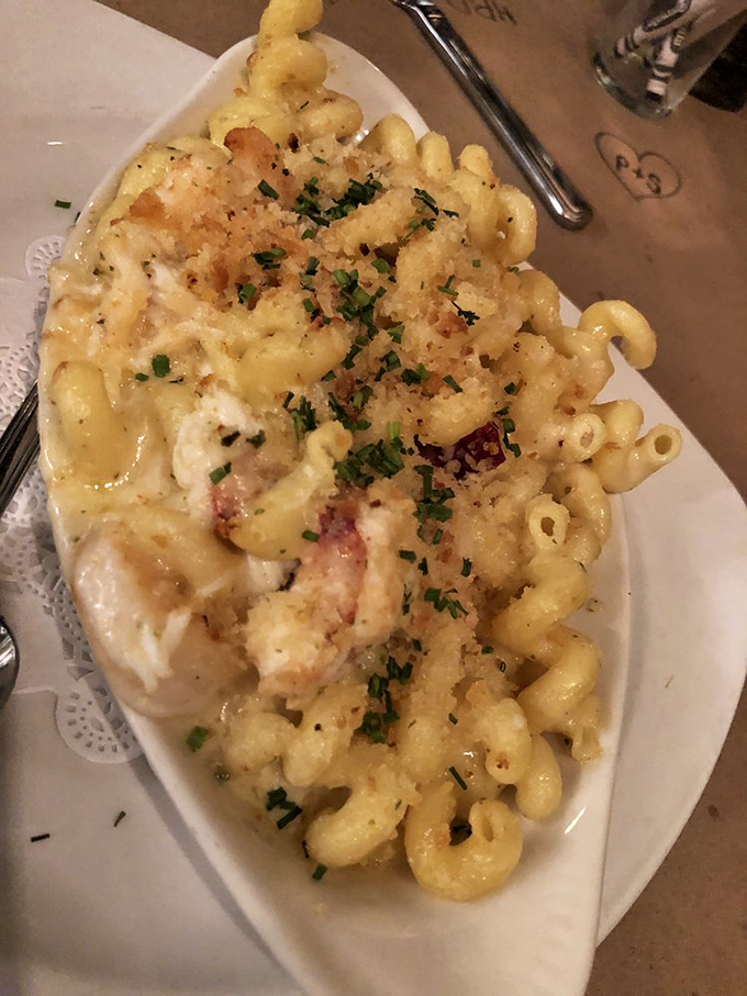Mac and cheese, you've been promoted! This lobster-studded version is what happens when comfort food puts on its fancy pants.