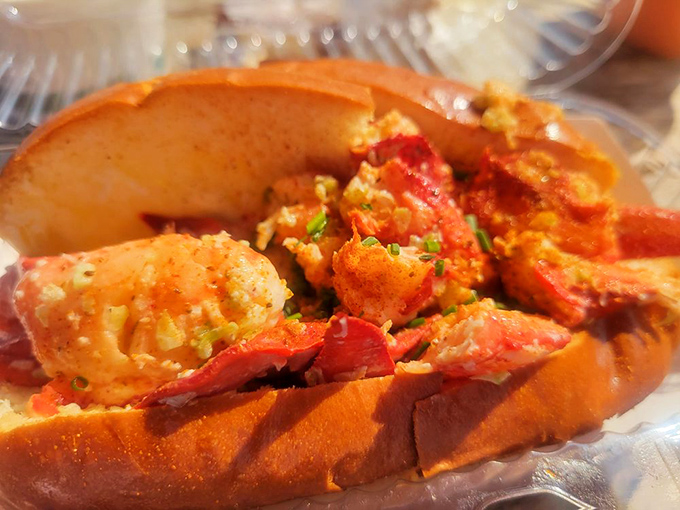 The Rolls Royce of lobster rolls! Packed with sweet meat, it's a taste of Maine that'll transport you straight to the coast.