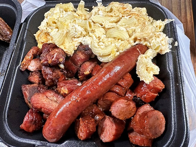 Meat and three sides isn't just a meal&mdash;it's a declaration that you're living your best life, one smoky bite at a time.