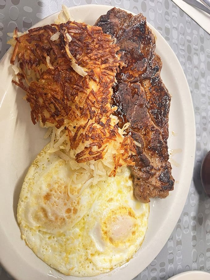This New York steak brings a taste of the Big Apple to the Last Frontier. It's like Broadway meets the Northern Lights on a plate.