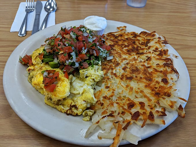 Omelet, meet salsa. Salsa, meet taste buds. It's a flavor fiesta that'll wake you up faster than a double espresso!