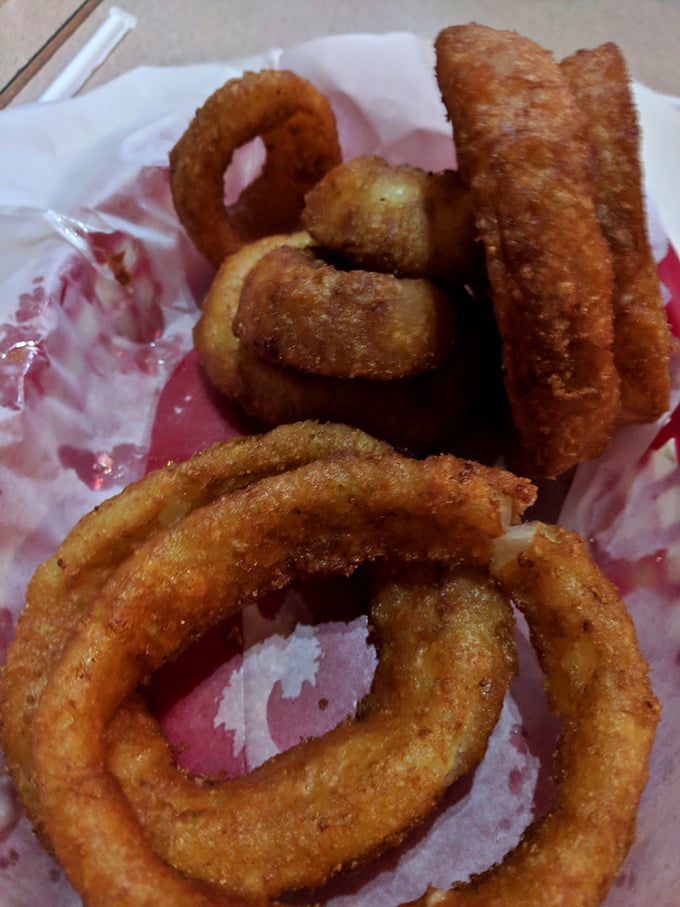 Golden rings of joy! These onion rings aren't just appetizers; they're edible halos that'll make you feel downright saintly for indulging.