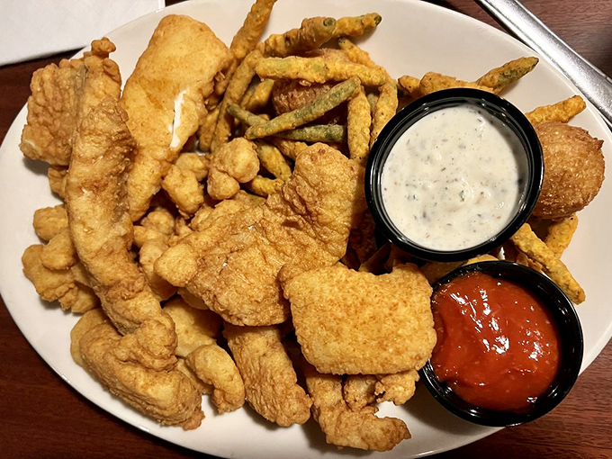 Can't decide? No problem! This Riverfront Combo Platter is like a greatest hits album for your mouth.