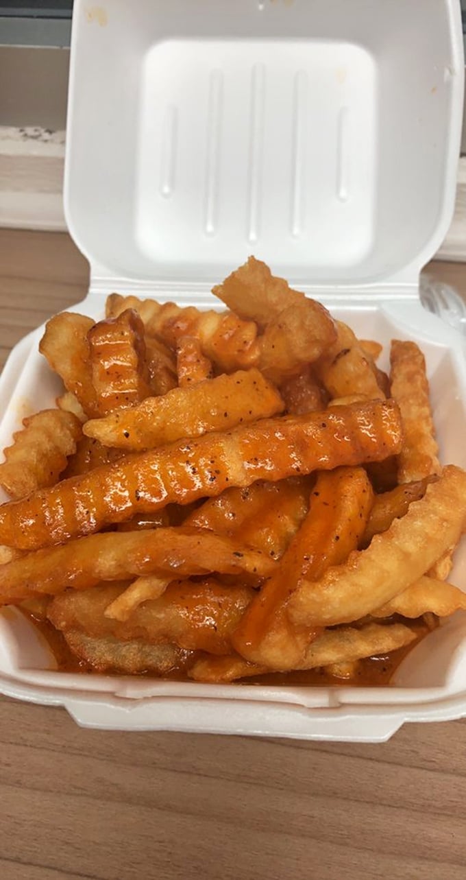 Fries with a rebellious streak! These crispy spuds took a detour through flavor country and came back saucier than ever.