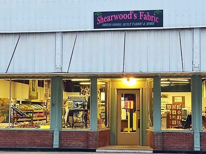 Shearwood's Fabric: A quilter's paradise that'll have you in stitches. It's like Willy Wonka's factory, but for fabric enthusiasts!