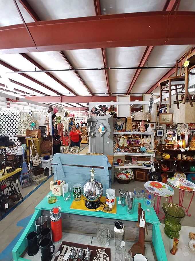 It's not just shopping, it's time travel! Each aisle offers a chance to step into a different decade.