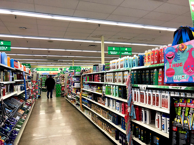 Endless aisles of bargains and hidden gems&mdash;shampoo, toothpaste, and maybe a surprise find or two. The thrill of the dollar store!