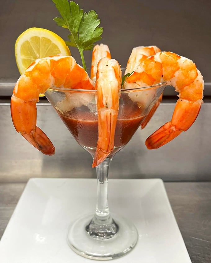 These shrimp are so plump and juicy, they look like they've been working out at the seafood gym. Talk about muscle beach!