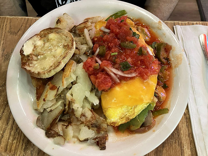 Omelet you finish, but this Spanish omelet is one of the best of all time. A fiesta of flavors that'll make your taste buds dance!