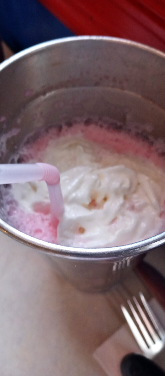 Pretty in pink and oh so sweet, these strawberry shakes are the cat's pajamas. One sip and you'll be seeing life through rose-colored glasses.