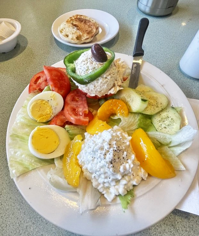 Who knew healthy could look this good? This stuffed tomato salad is like a garden party on a plate, minus the pesky small talk.