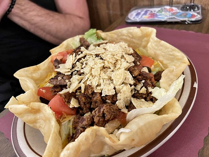 Taco 'bout a flavor fiesta! This taco salad is like a party in a tortilla bowl &ndash; and you're definitely on the VIP list.