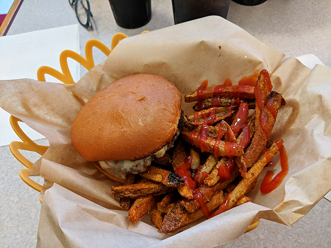 The Thunderbolt Burger strikes! With jalape&ntilde;os and pepper jack, it's a flavor lightning storm that'll make your taste buds dance the electric slide.