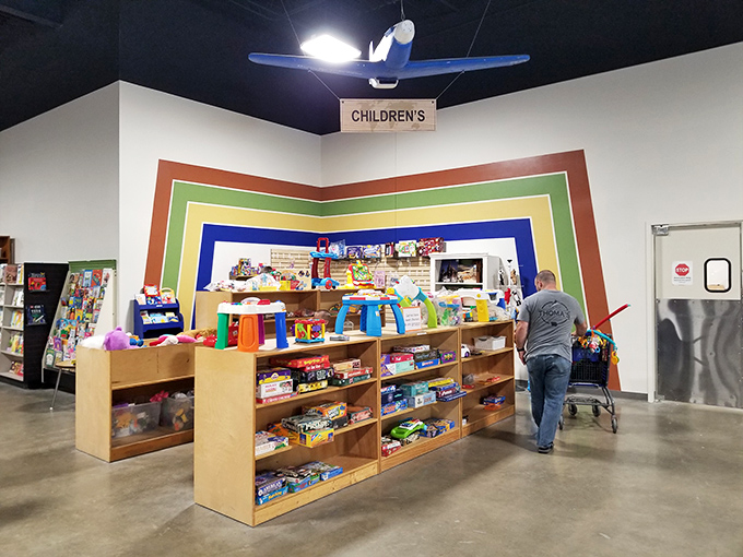 Toy story, indeed! This colorful corner is where nostalgia meets new adventures. Warning: may induce spontaneous bouts of childlike wonder.