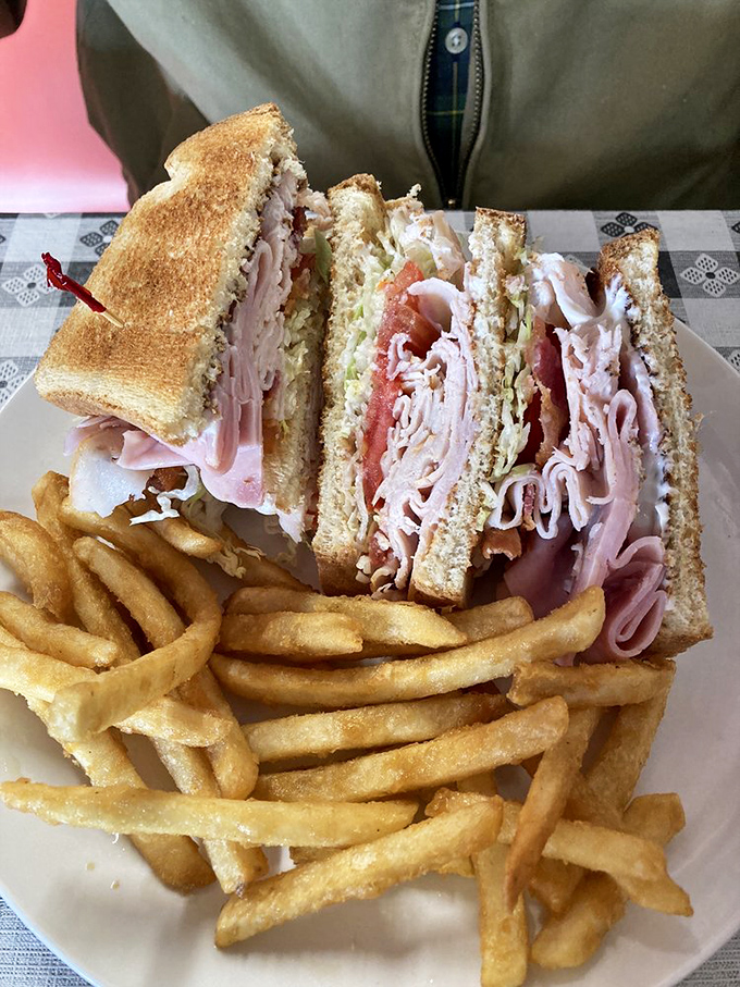 Turkey Club: The Everest of sandwiches! Scaling this triple-decker might require some carb-climbing skills, but the view is worth it.