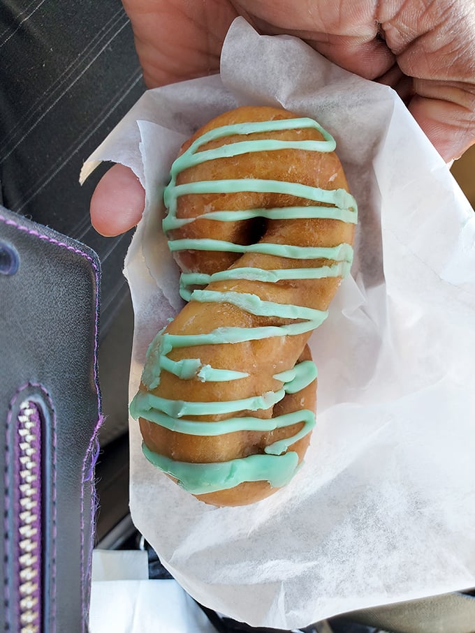 The Picasso of pastries! These twisted donuts are a work of art, proving that sometimes, it's hip to be square &ndash; or in this case, squiggly.