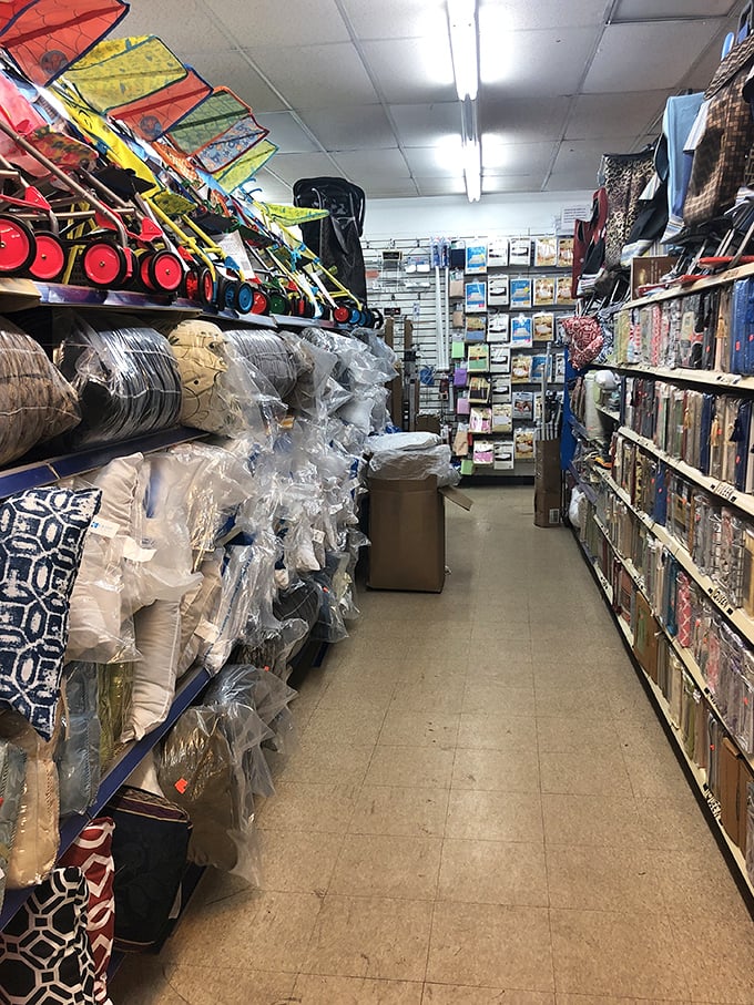 Aisle of dreams or organized chaos? This colorful corridor is a testament to the art of "more is more," where every turn reveals a new surprise.