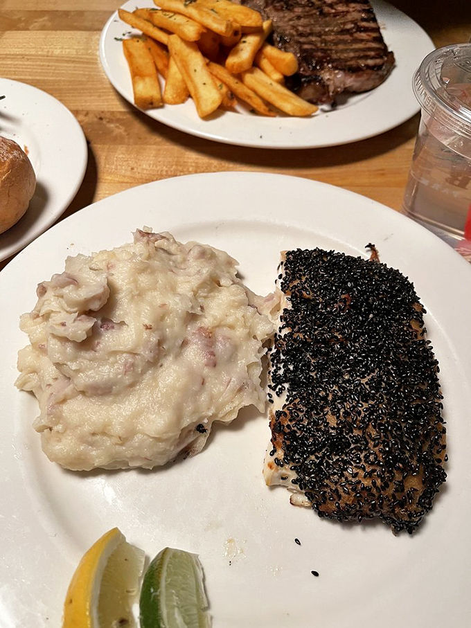 Who says landlocked states can't do seafood? This Alaskan halibut is so fresh, you'll swear you can hear seagulls in the distance.