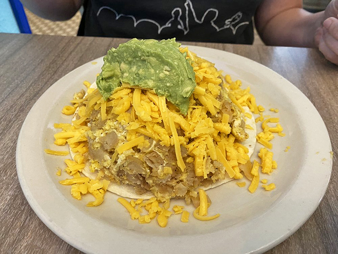 Beans and cheese: the dynamic duo of Tex-Mex cuisine. This taco is simpler than a flip phone, but just as reliable in satisfying your cravings.