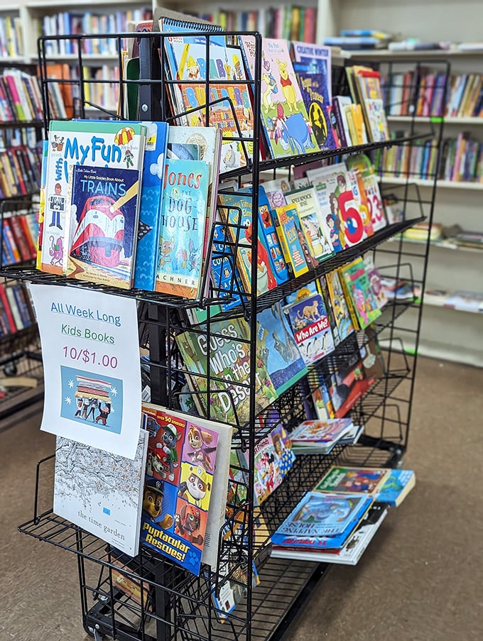 Calling all bookworms and bargain hunters! This literary treasure trove is where "50 Shades of Grey" might cozy up to "War and Peace" – talk about strange bedfellows!