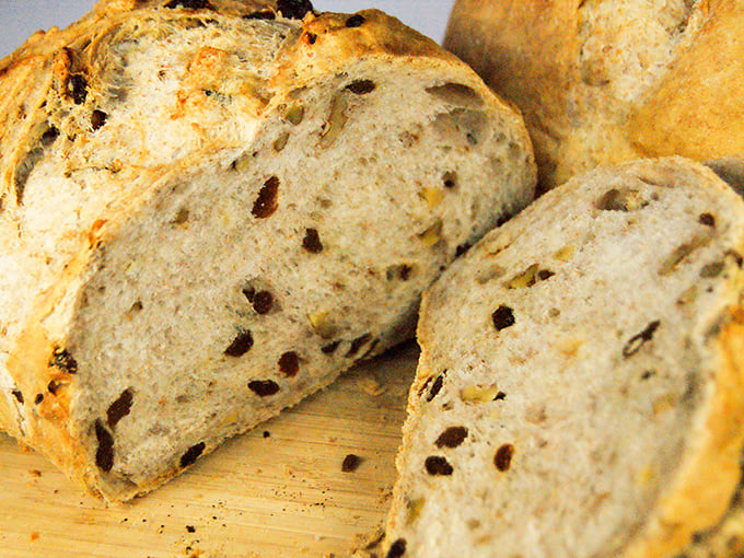 Behold, the holy grail of carbs! This rustic loaf looks like it could star in its own bread-centric remake of "Indiana Jones."