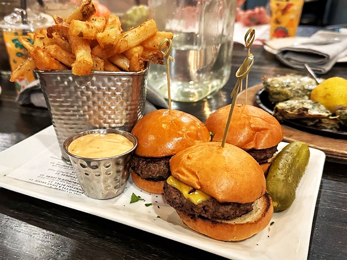 Sliders that slide right into your heart! These mini burgers pack a flavor punch that'll make you wonder why you ever ate full-sized ones.