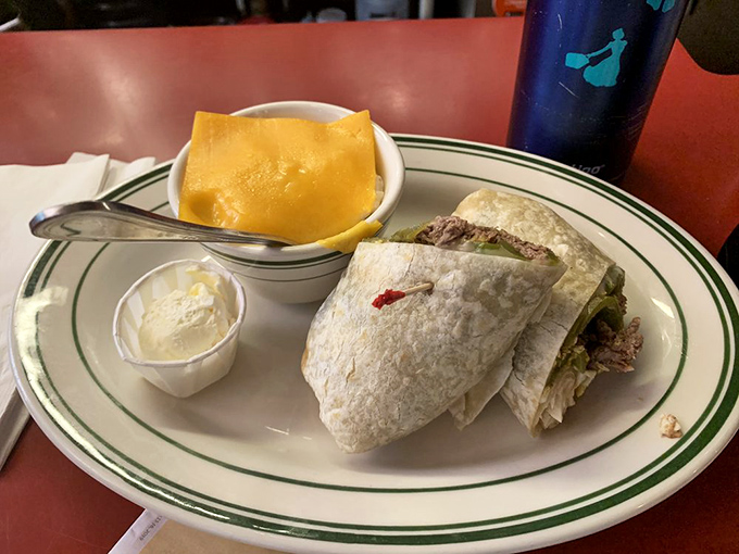 Burrito or work of art? At Charlie's, it's both! This handheld masterpiece is proof that good things come in tortilla-wrapped packages.