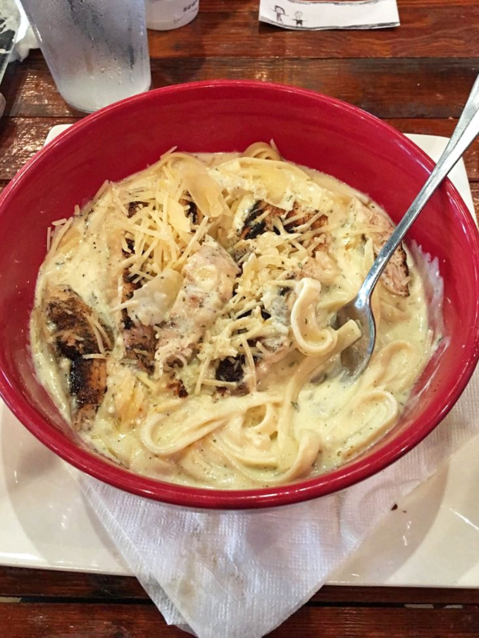 Pasta la vista, baby! This chicken alfredo is so creamy, it could make an Italian grandmother weep with joy.